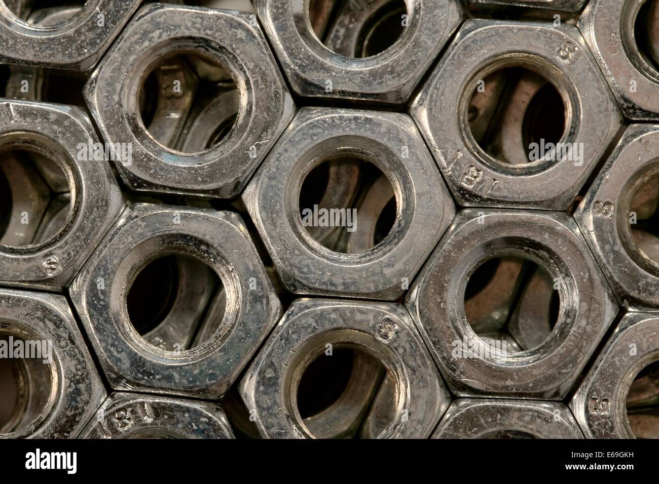 Hexagon pile hi-res stock photography and images - Alamy