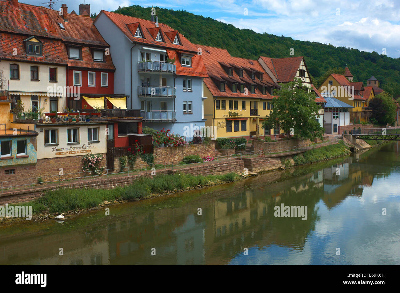 Wertheim, Tauber River, Baden-Wuerttemberg, Main-Tauber, Romantic Road ...