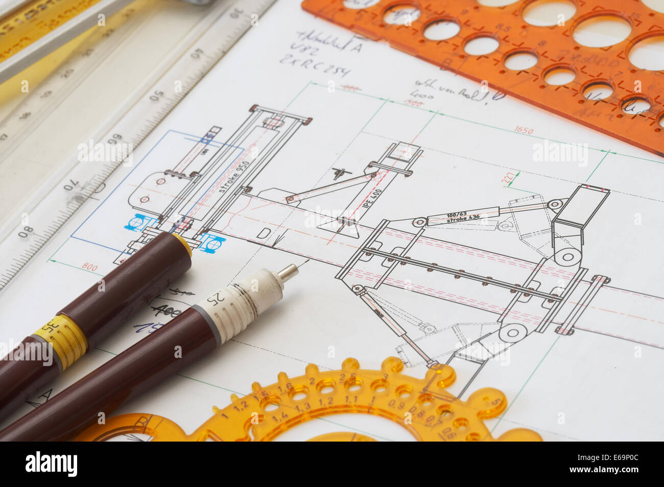 man made structure,floorplan,technical drawing Stock Photo - Alamy