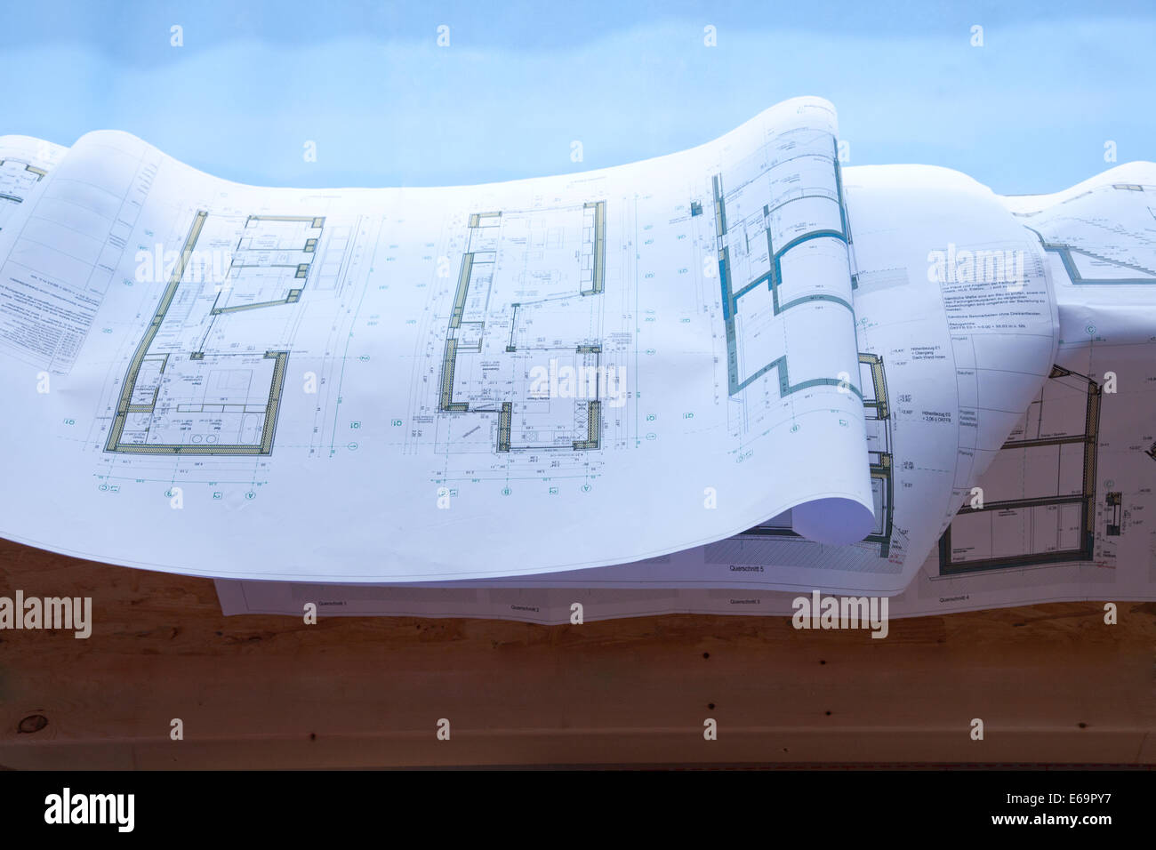 House blueprints plans floorplans hi-res stock photography and images ...