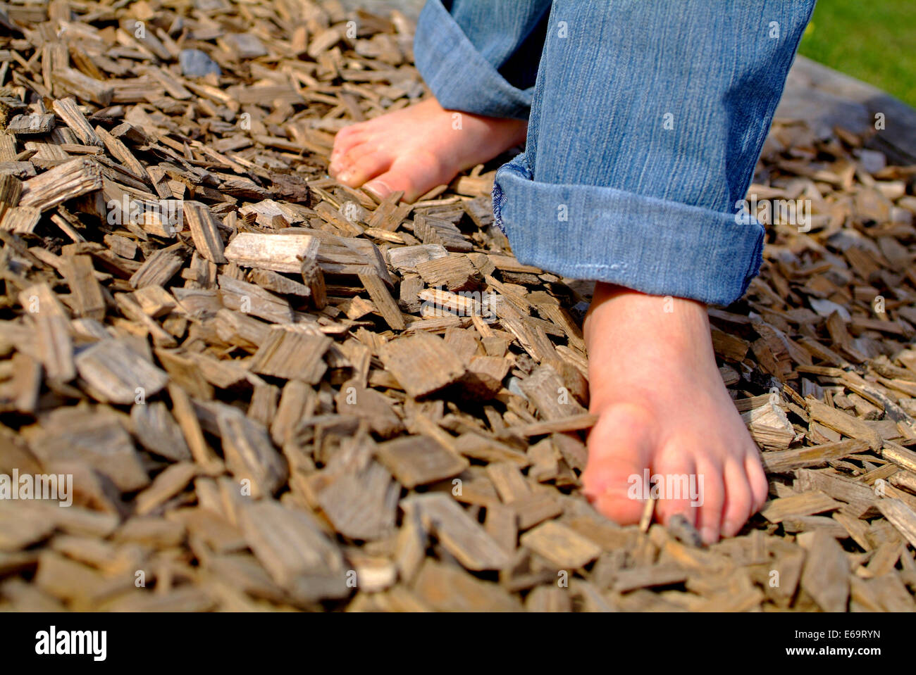 barefoot,sense of touch,pathway Stock Photo - Alamy