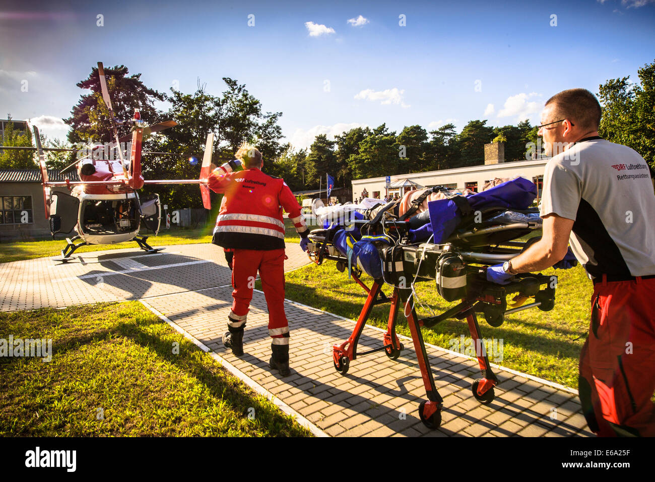 Another Hospital. 12th Aug, 2014. The DRF rescue helicopter "Christoph ...