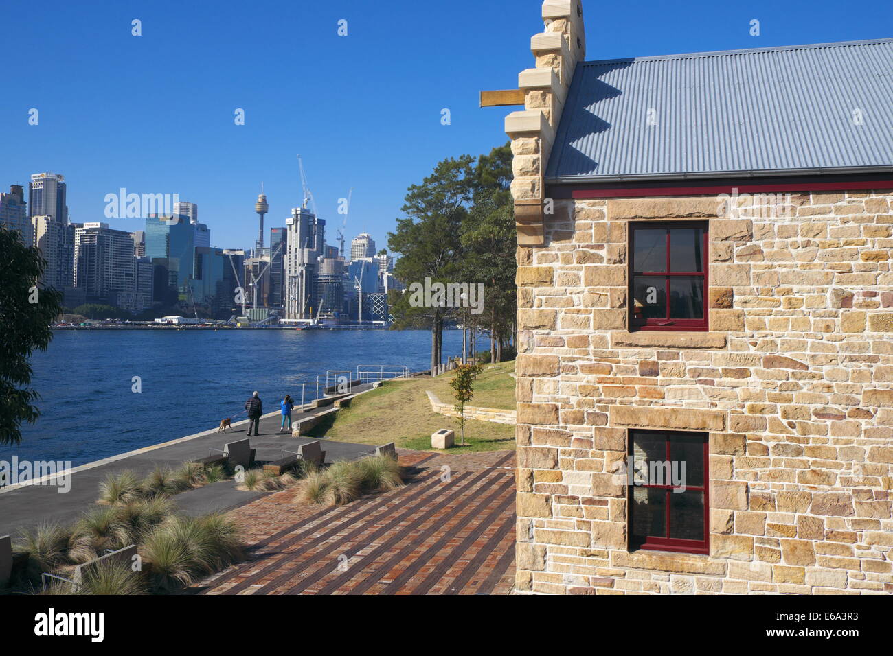 sydney city centre and barangaroo development site viewed from the ...