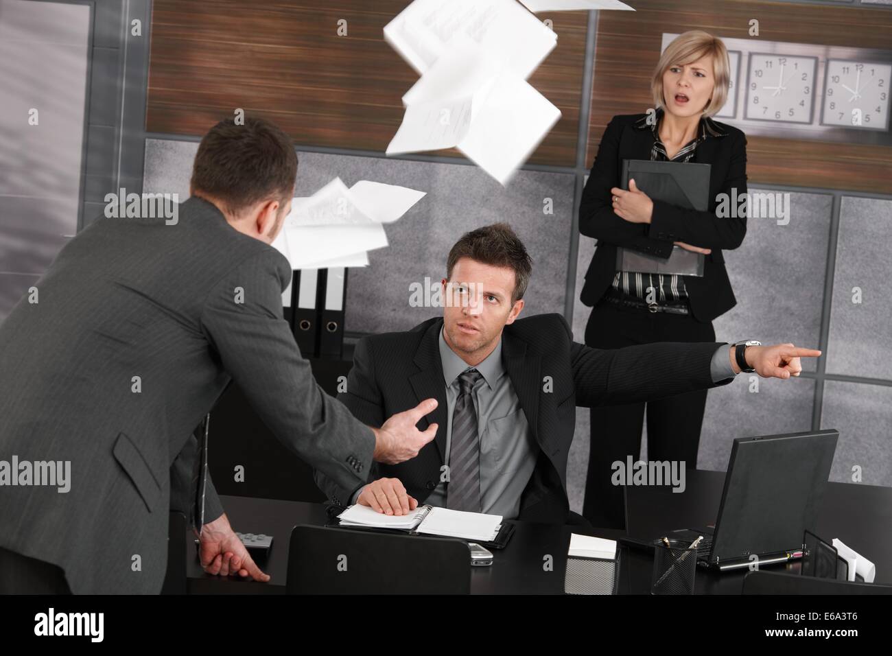 Old man young man arguing hi-res stock photography and images - Alamy