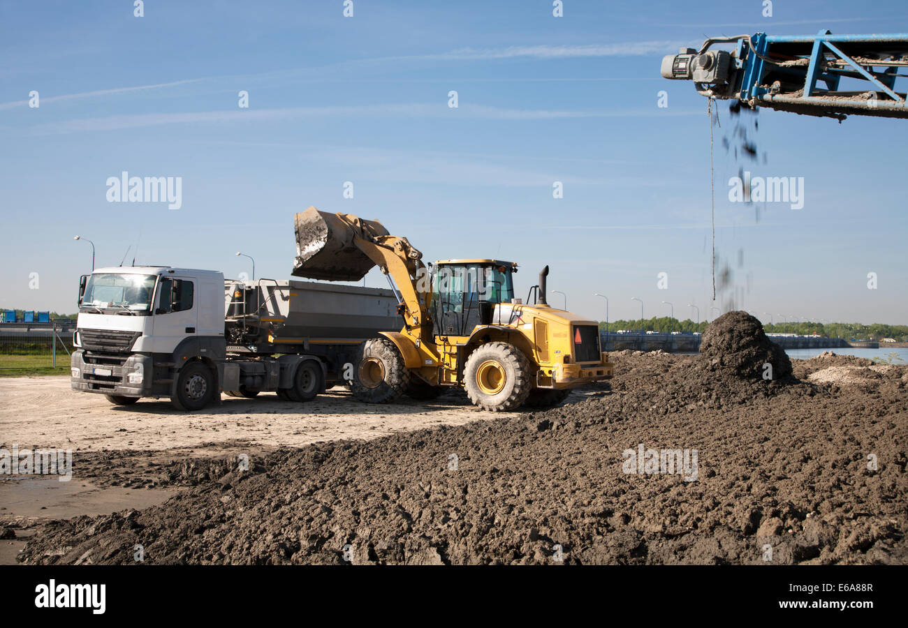 transportation,sewage treatment plant,construction vehicle,sludge Stock ...