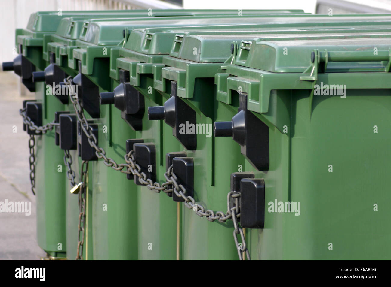 Row Recycling Dustbins High Resolution Stock Photography and Images - Alamy