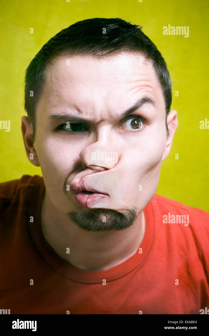 Deformed faces hi-res stock photography and images - Alamy