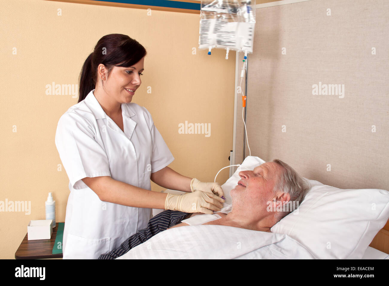 Woman Standing Over Man Bed High Resolution Stock Photography and ...