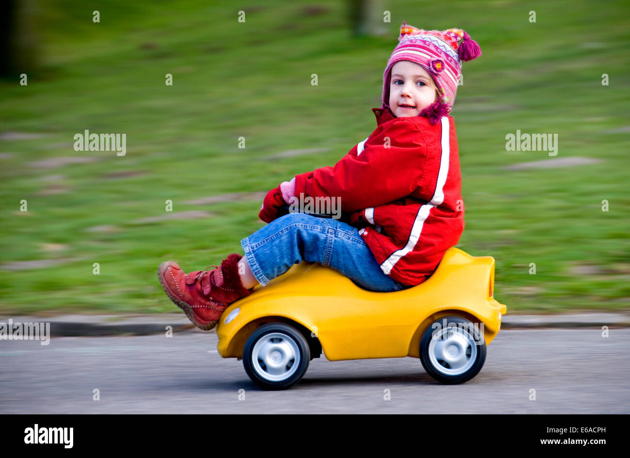 5 year old child driving car hi-res stock photography and images - Alamy