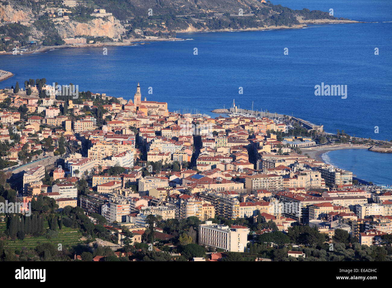 Menton aerial view hi-res stock photography and images - Alamy
