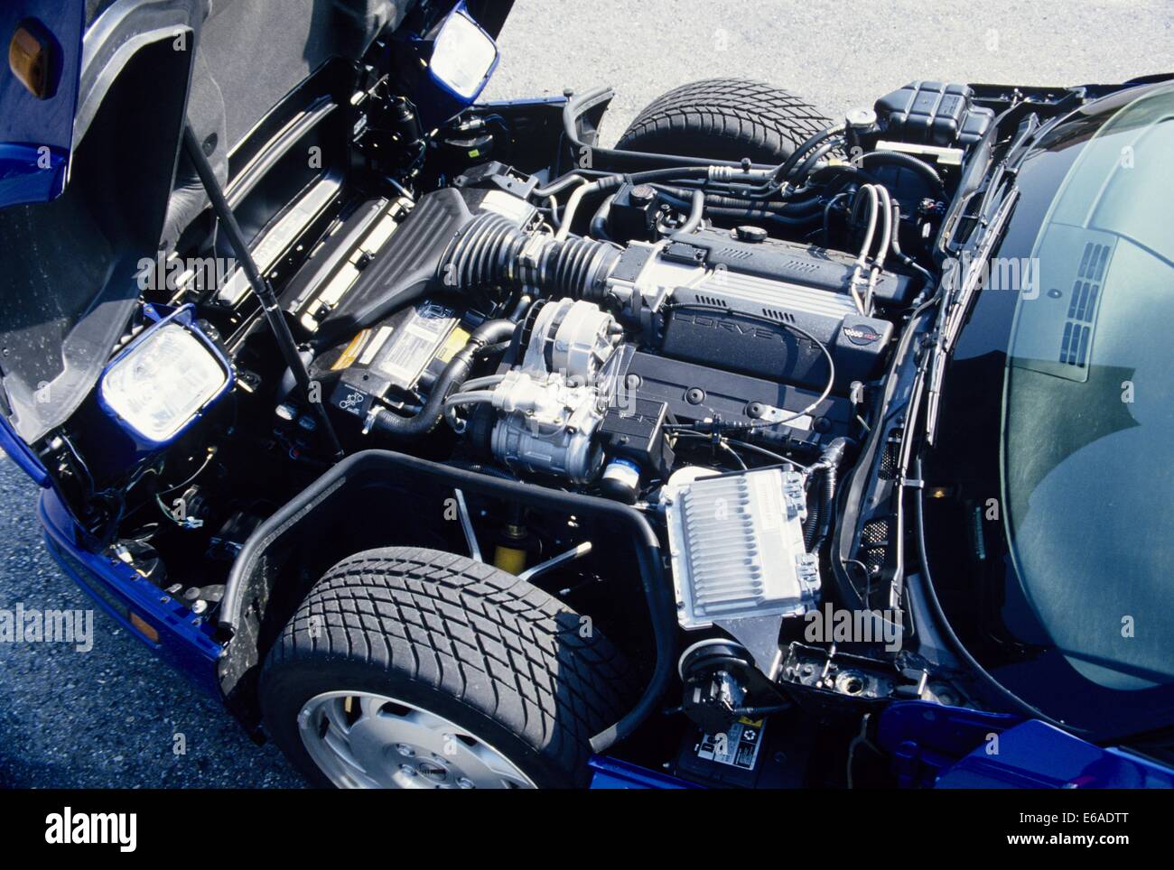 Chevrolet Corvette C4 fourth generation - 1994 Model Year in blue ...