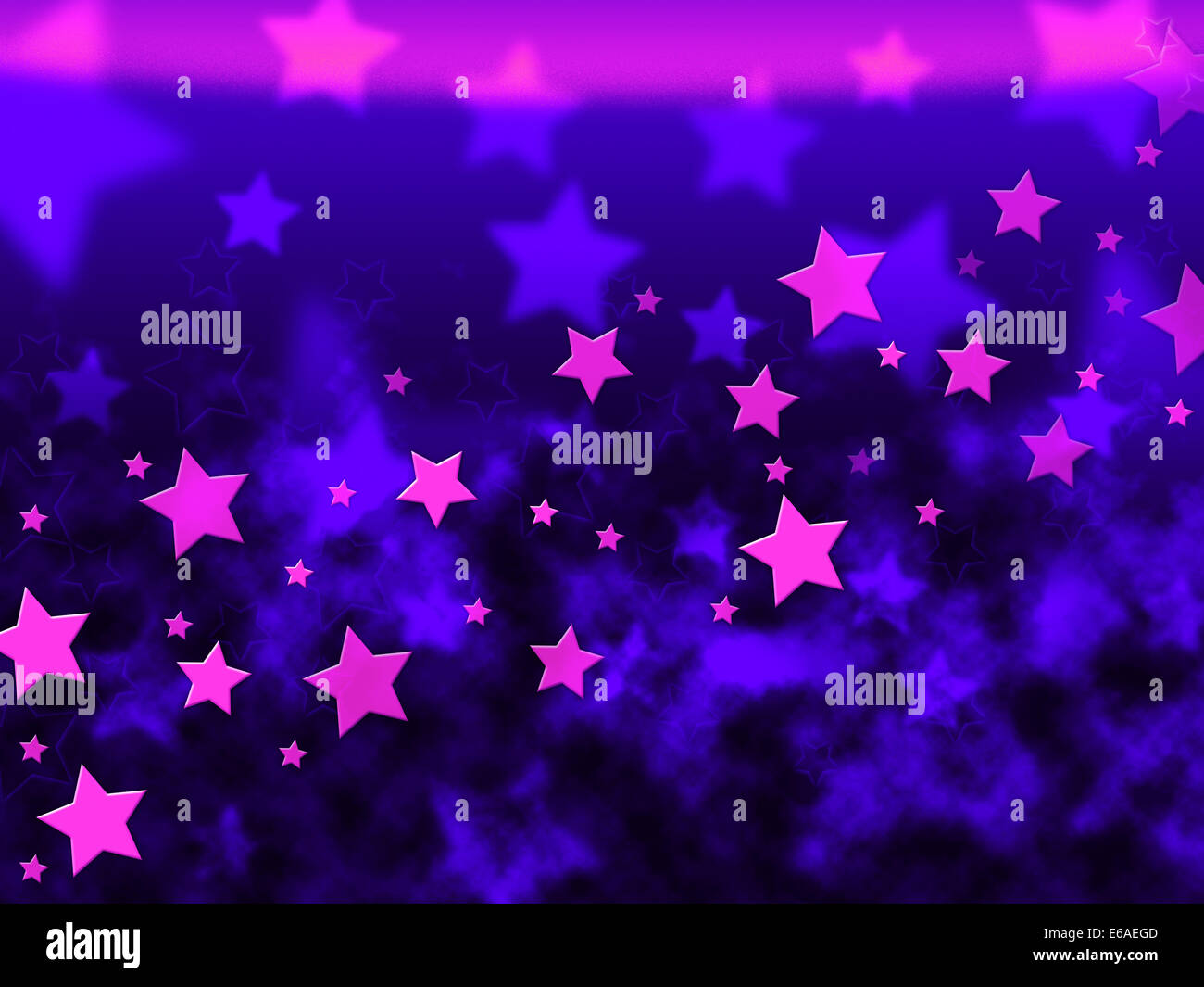 Purple Stars Background Showing Celestial Light And Starry Stock Photo ...