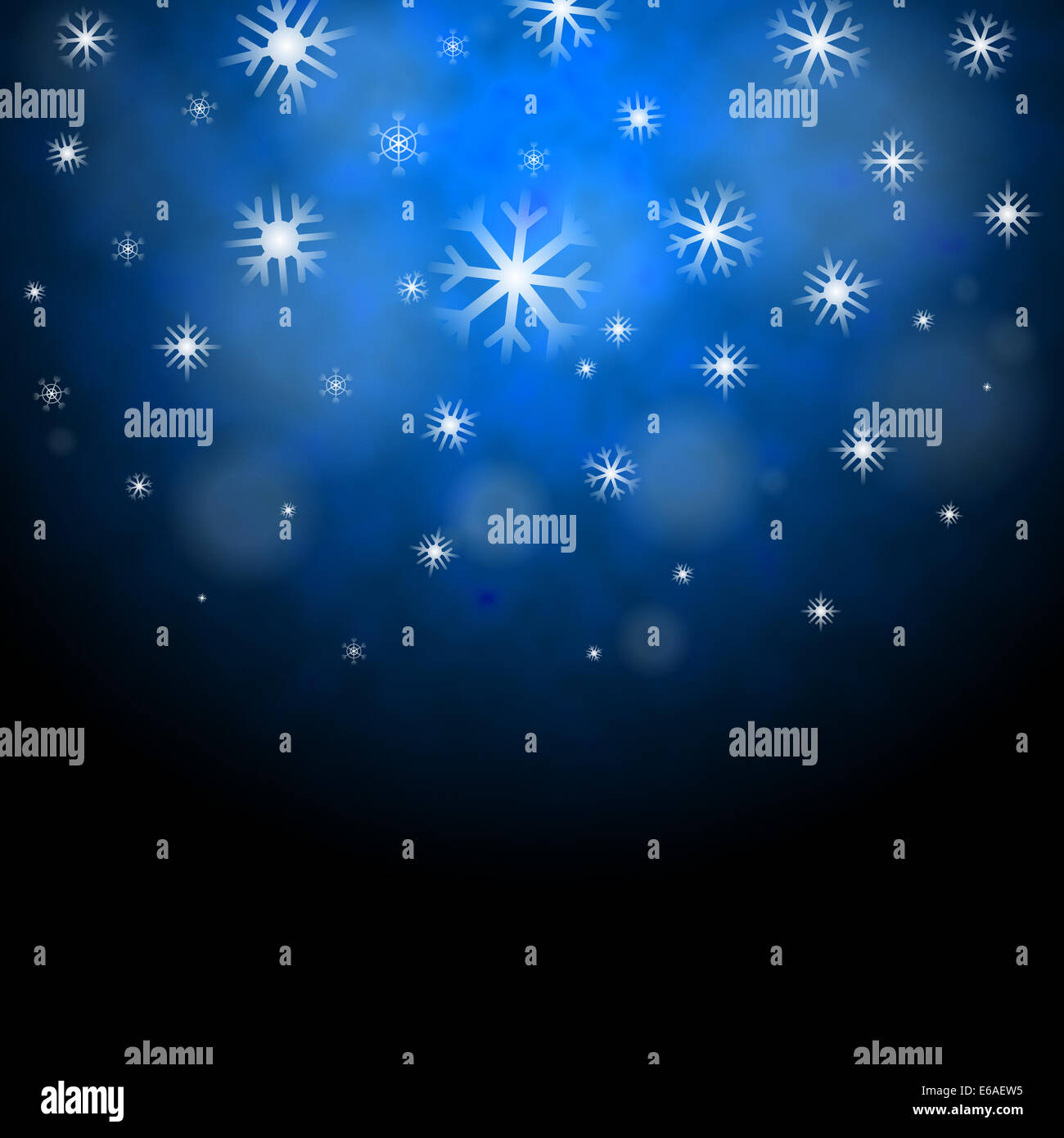 Snowflakes Blue Background Showing Frozen Shiny Stars Stock Photo - Alamy