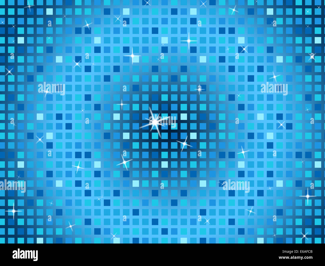 Blue Squares Background Showing Light Glinting And Celebration Stock ...