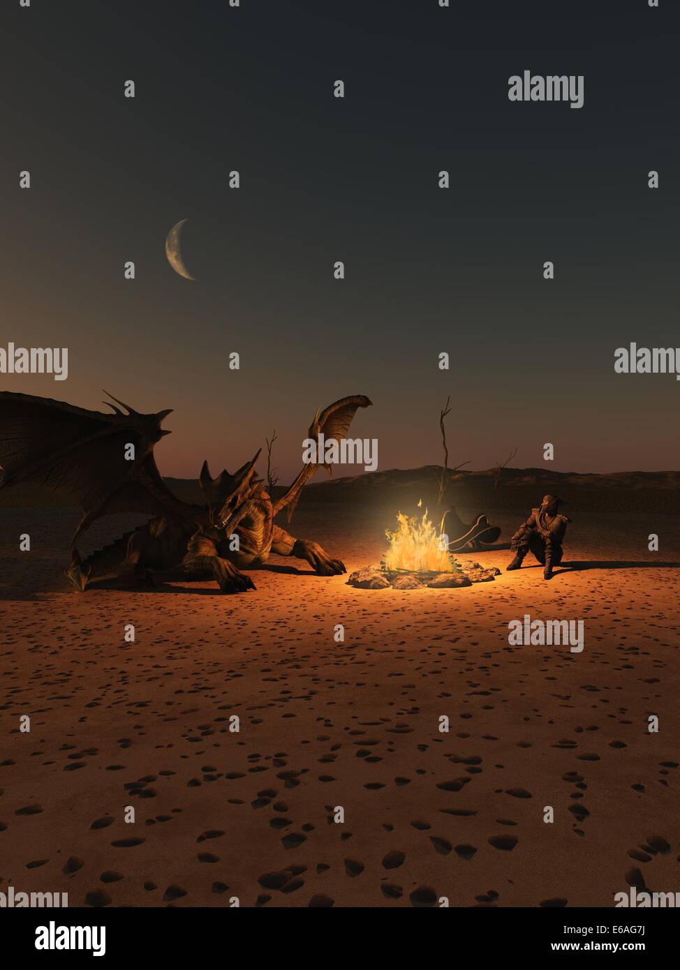 Dragon Riders Camp Stock Photo - Alamy