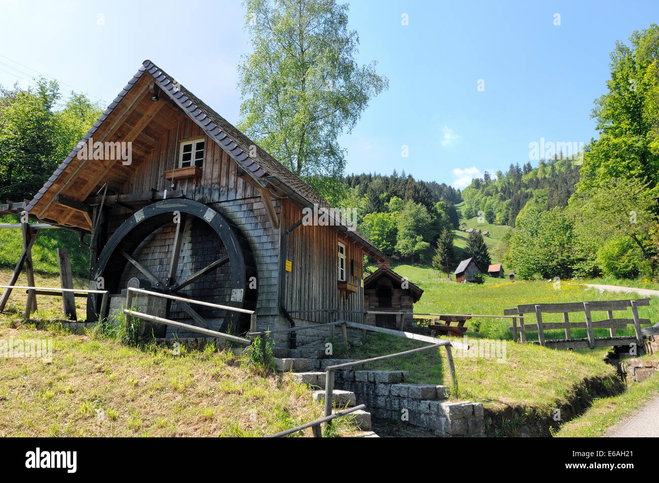 black forest,mill,grist wheel Stock Photo - Alamy