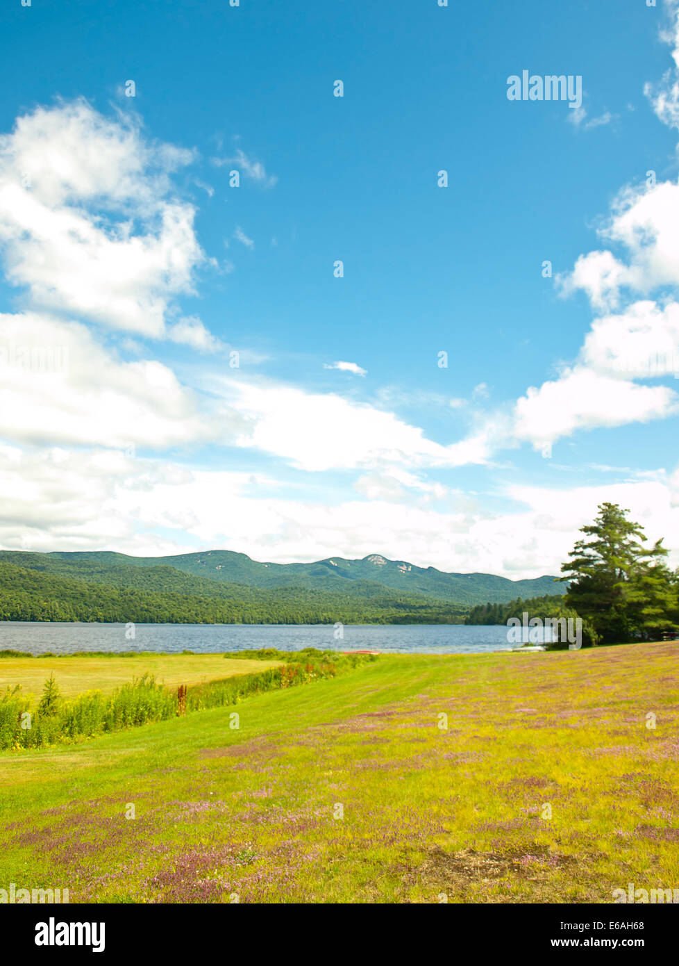 Lewey Lake in the Adirondack State Park, New York Stock Photo - Alamy