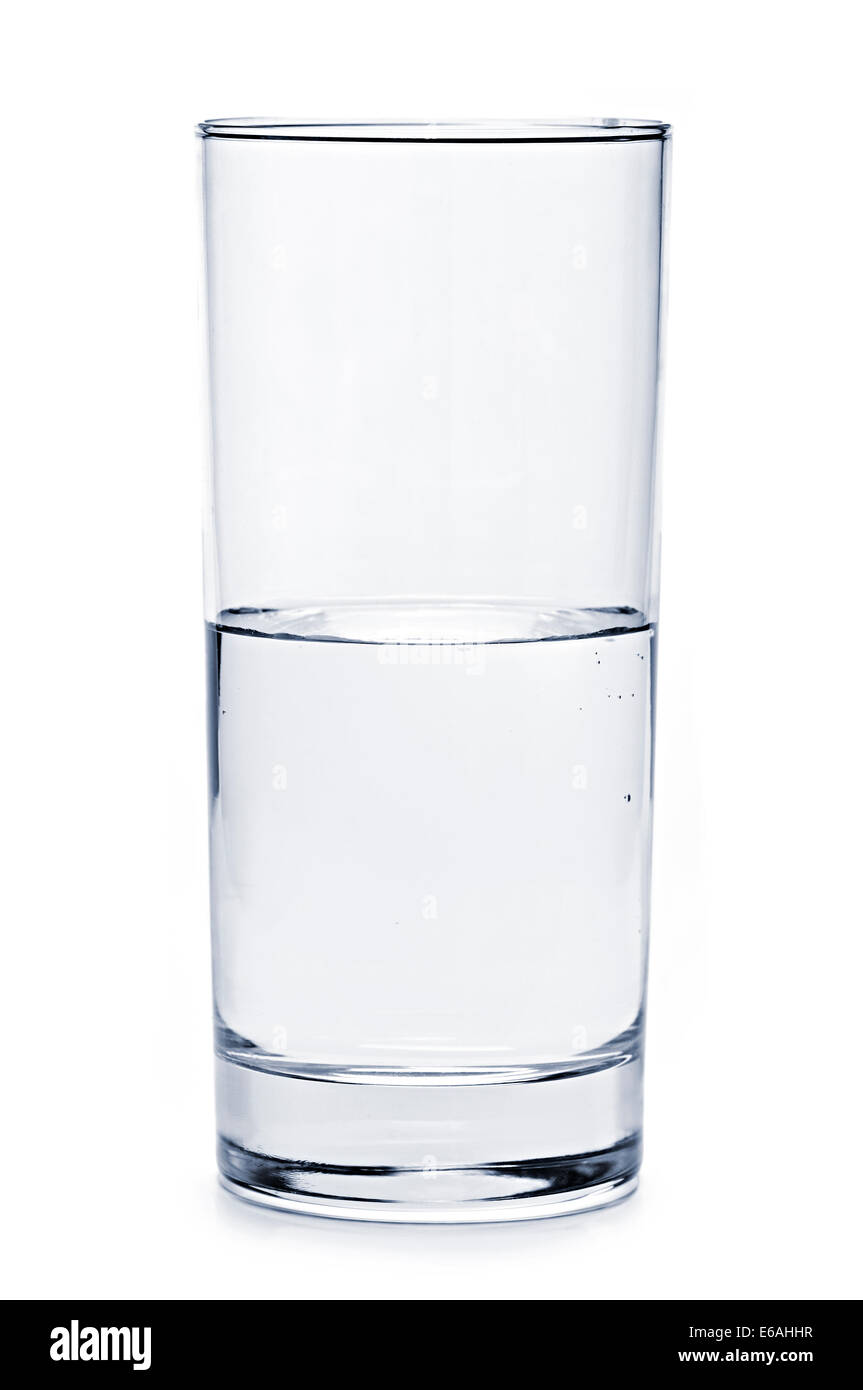 Half filled water glass hi-res stock photography and images - Alamy