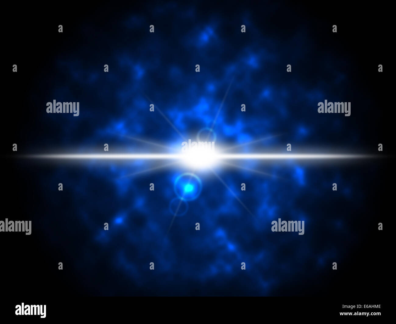 Blue Supernova Explosion Hd