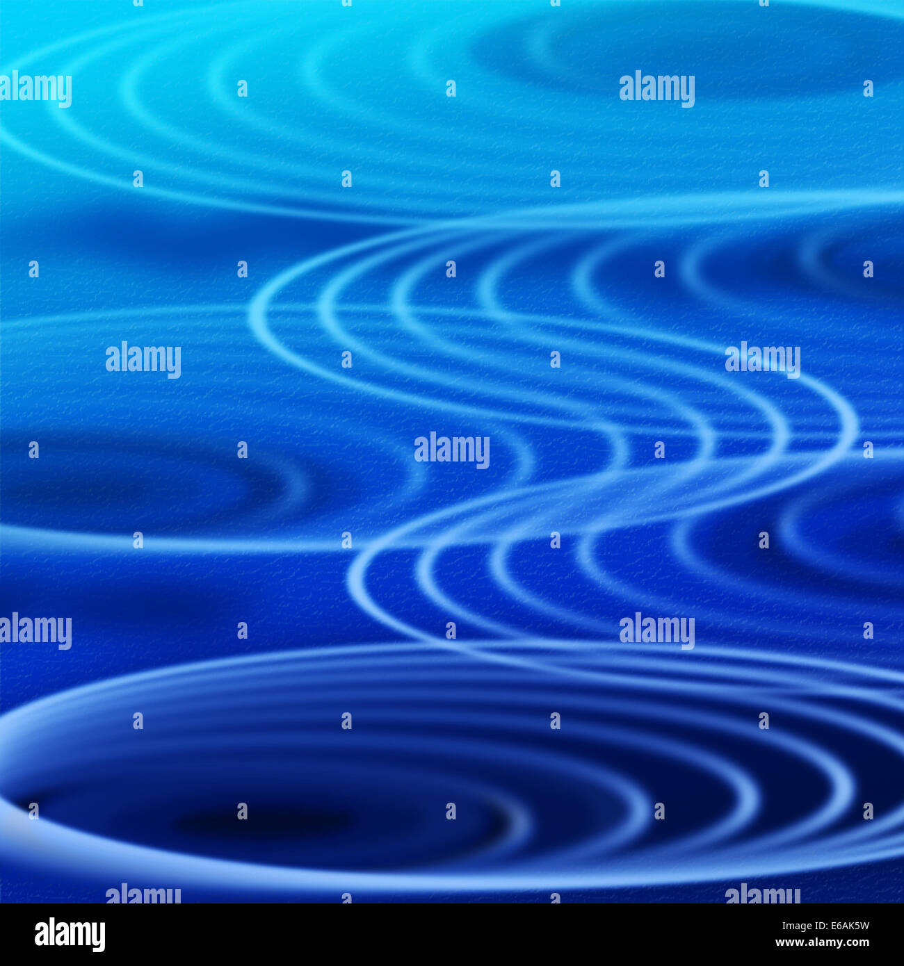 Blue Rippling Background Showing Wavy And Circles Decoration Stock ...