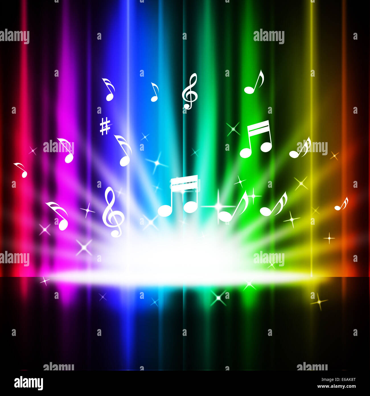 Rainbow Curtains Background Meaning Music Songs And Stage Stock Photo ...