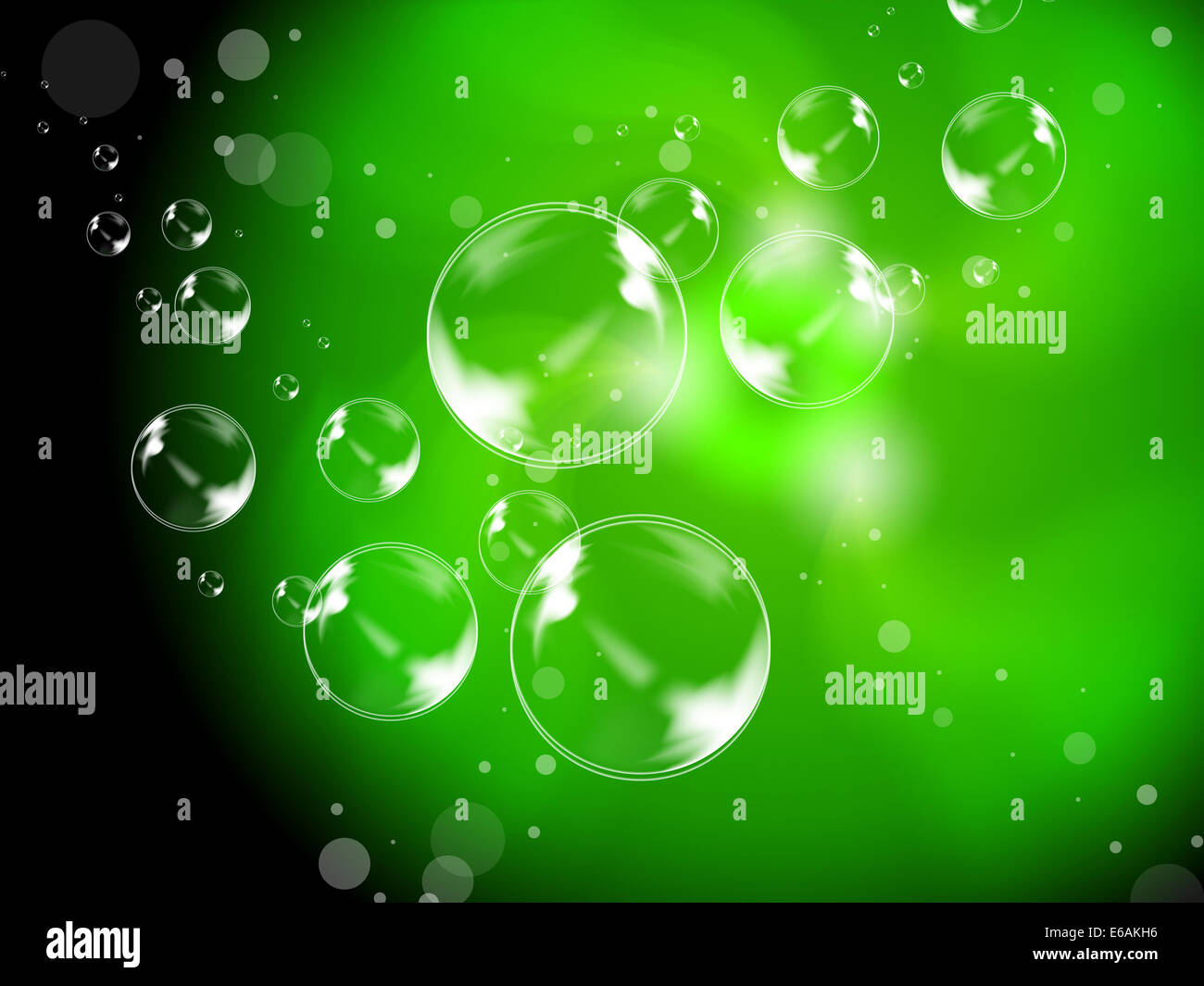 Abstract Bubbles Background Showing Beautiful Creative Spheres Stock ...