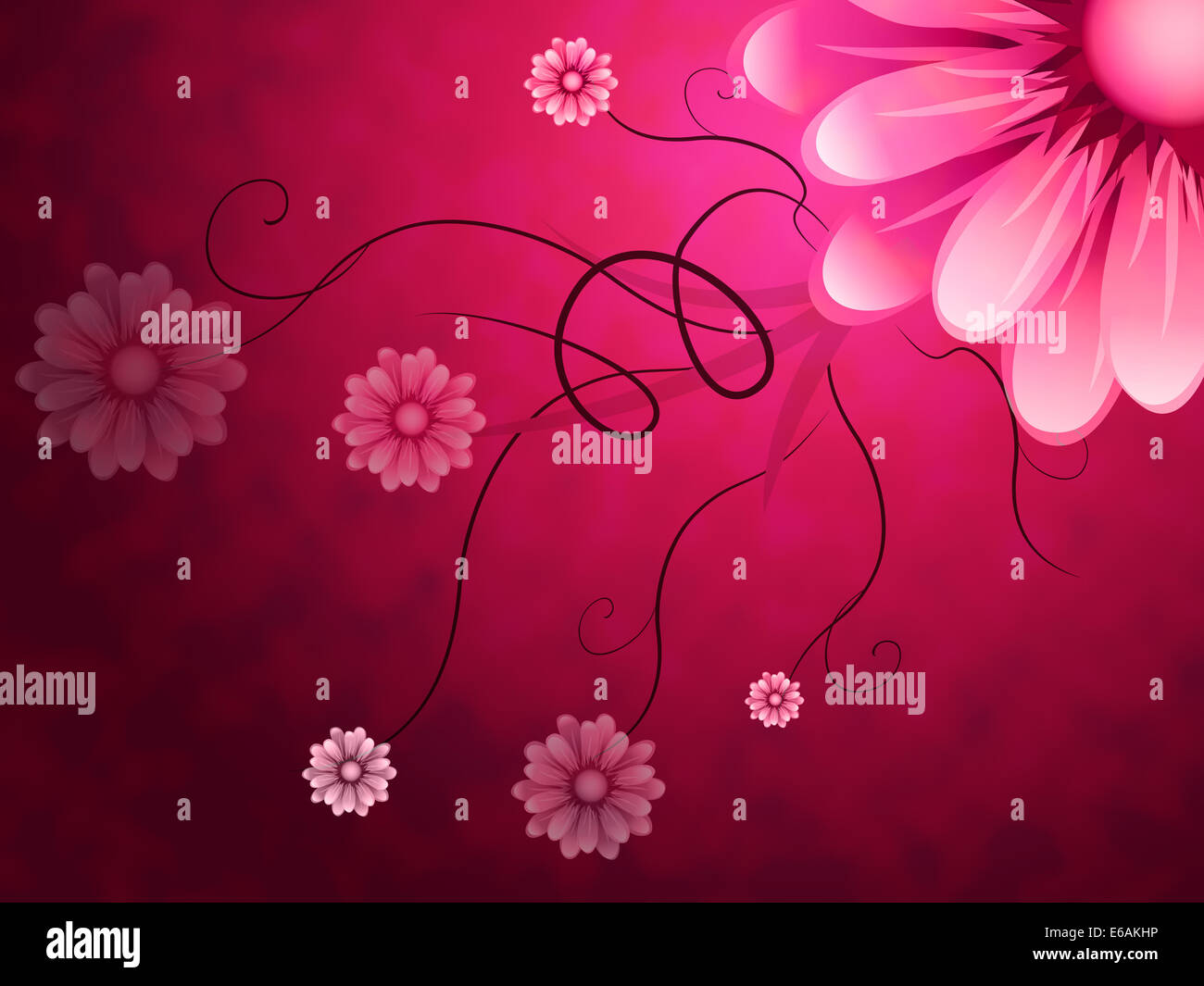 Flowers Background Showing Garden Growing And Nature Stock Photo - Alamy