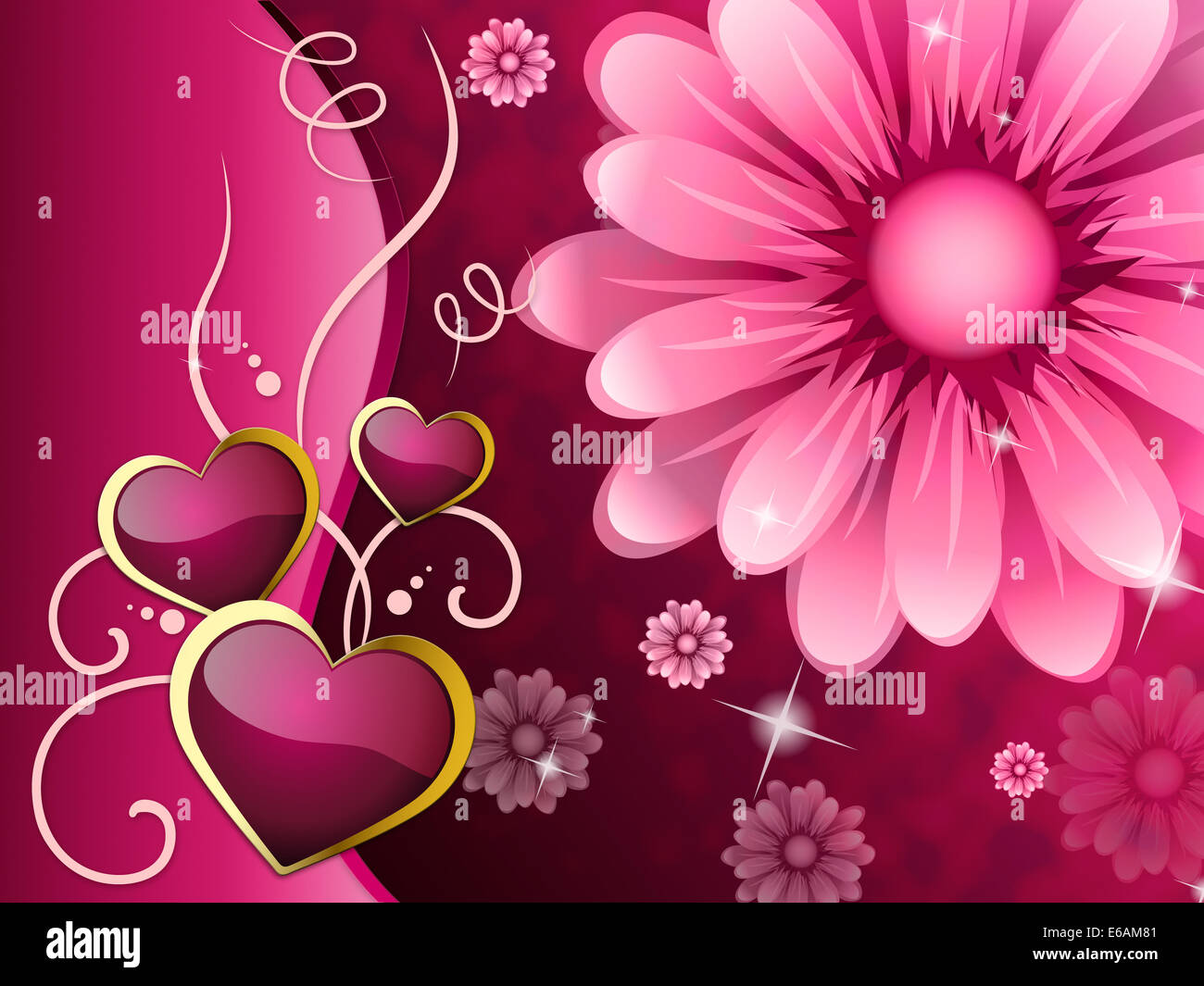 Flowers Background Showing Beautiful Garden And Flowering Stock Photo ...
