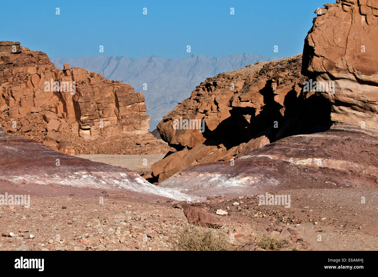 Timna Valley Mines ,Israel ,Sandstone eroded by wind Stock Photo - Alamy