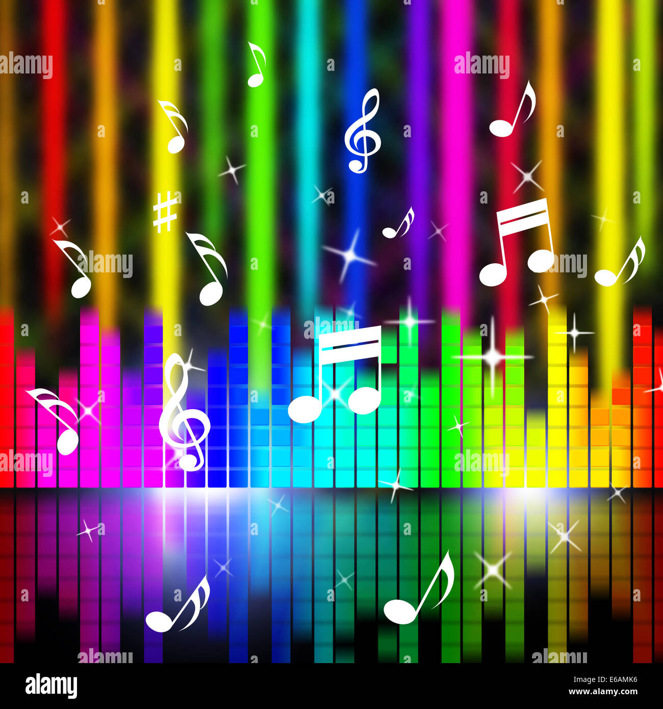 Music Background Meaning Playing Songs And Sounds Stock Photo - Alamy