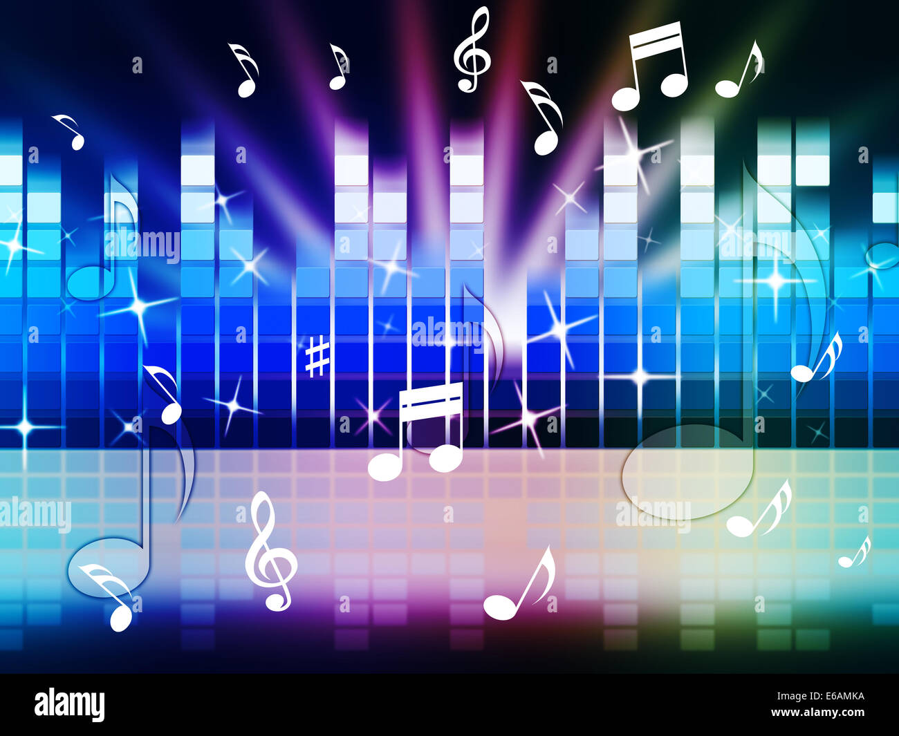 Multicolored Music Background Showing Playing Tune Or Metal Stock Photo ...