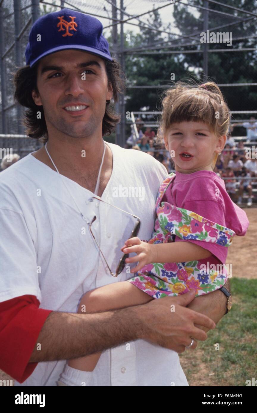 VINCENT IRIZARRY with daughter Siena at the benefit softball game , Rye ...