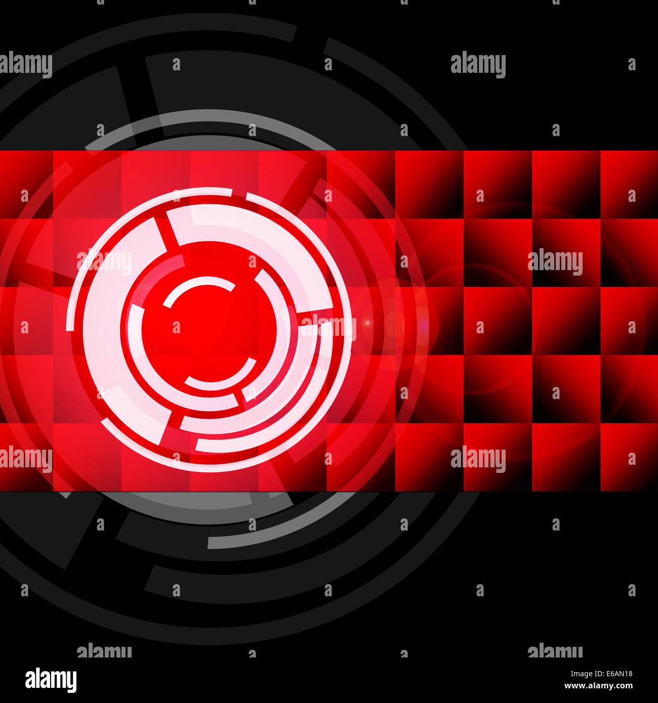 Red Circles Background Showing LP Or Record Stock Photo - Alamy