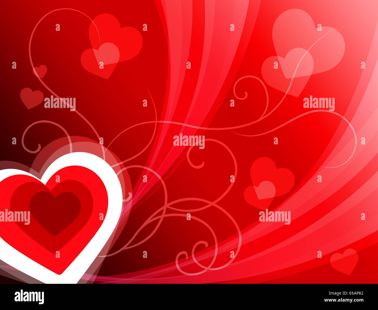 Hearts Background Showing Romantic And Passionate Wallpaper Stock Photo ...