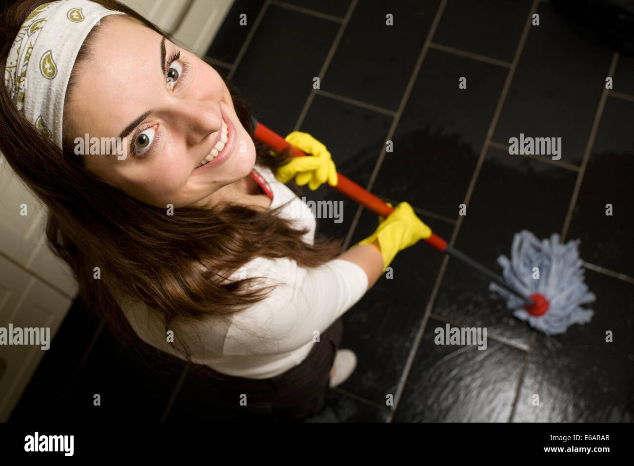 20 years old cleaning lady hi-res stock photography and images - Alamy