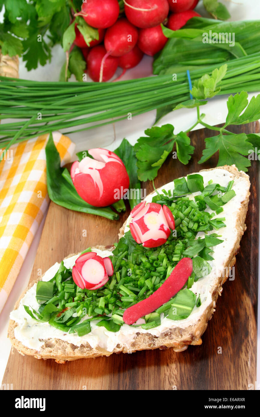healthy diet,chive,bun,sandwich,culinary herbs Stock Photo - Alamy