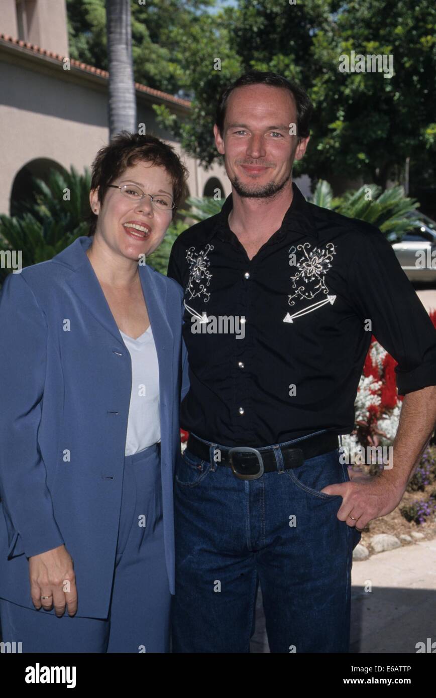 TOBY HUSS with Christine Estabrook.WB press tour Ritz Carleton Hotel ...