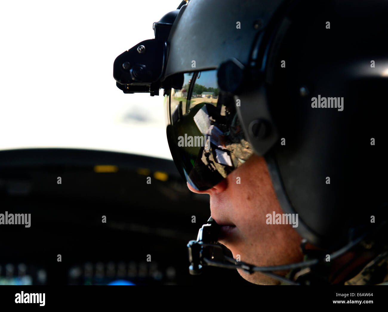U.S. Army Capt. Sean Thomas, a pilot assigned to Bravo Company, 2nd ...