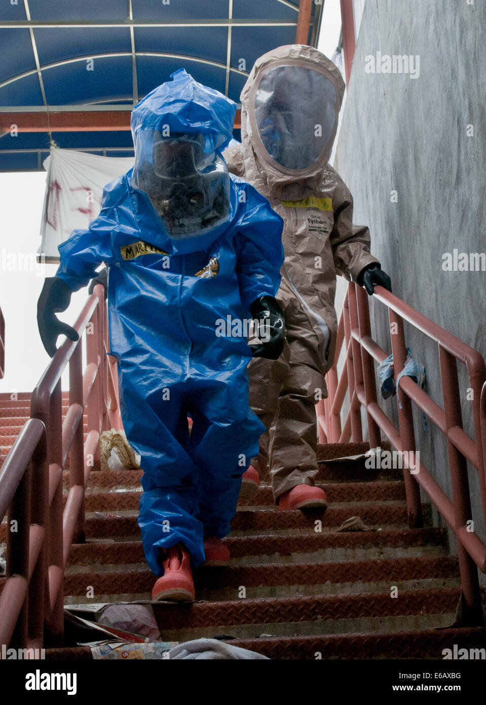U.S. Army Sgt. Gretchen Martinez, left, and Pvt. Joshua Spearman, both ...