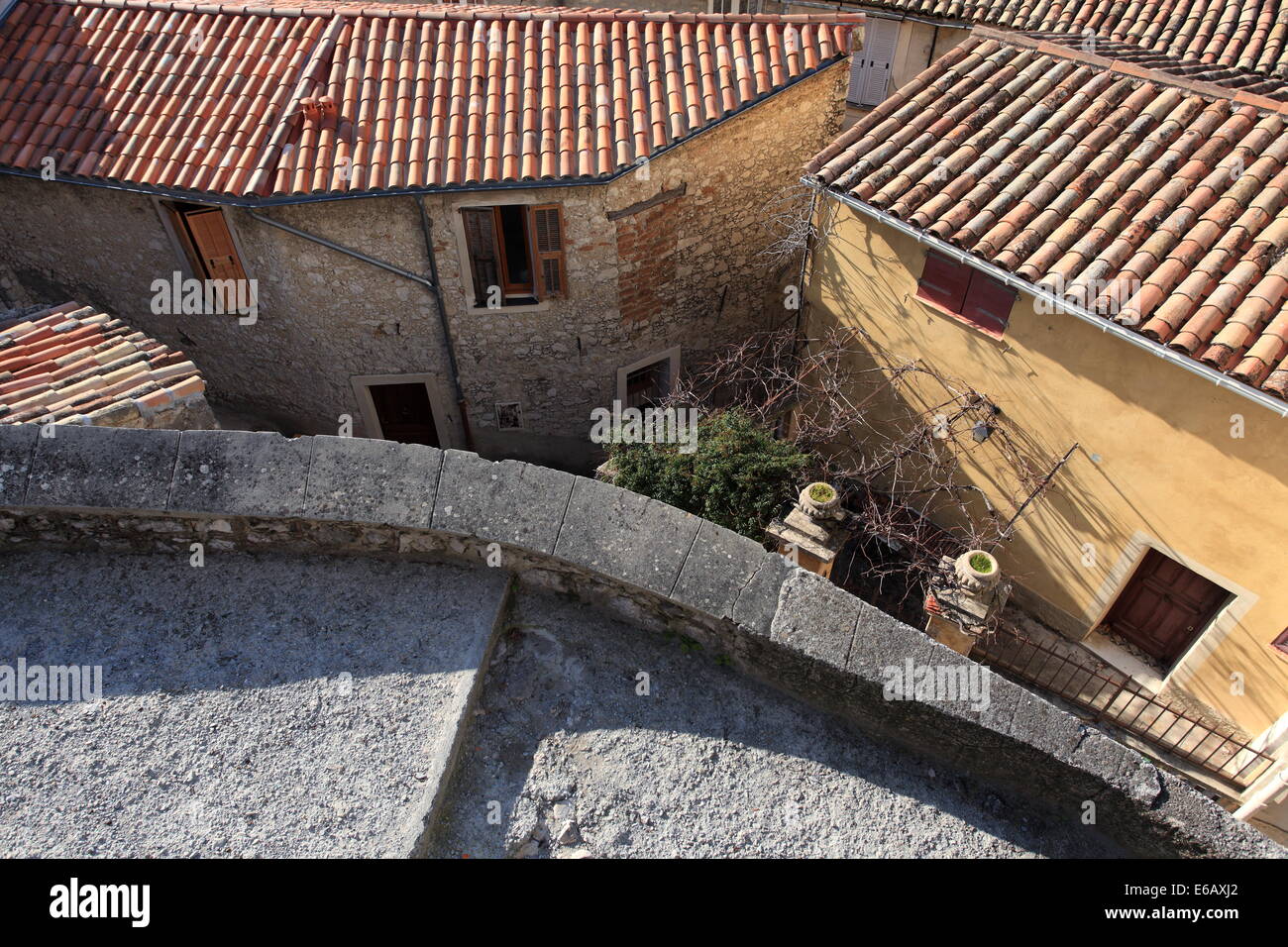 The medieval perched village of Peillon Stock Photo - Alamy