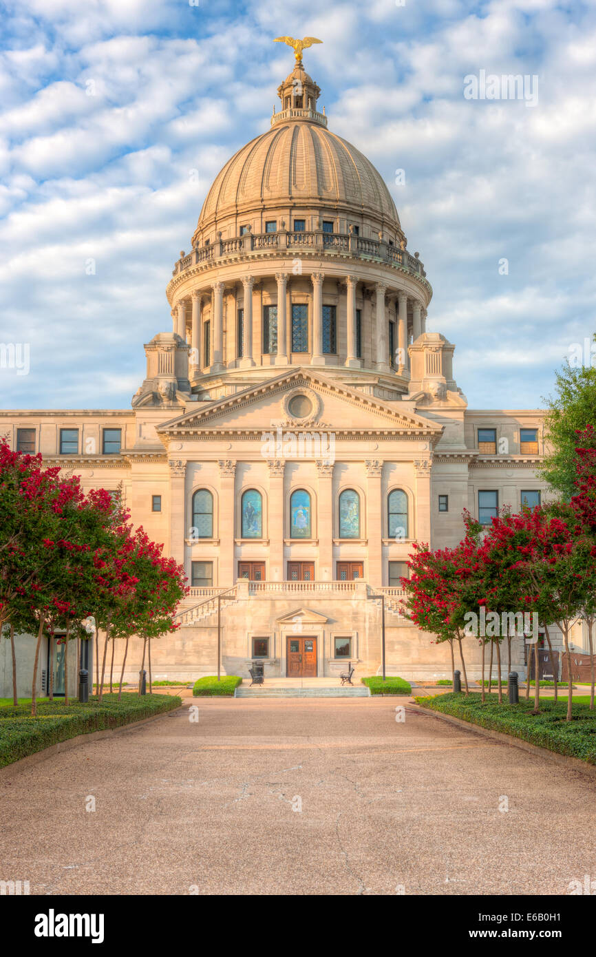 The Mississippi State Capitol and grounds, as viewed from the north, on ...