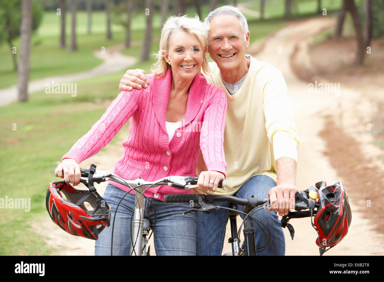 active seniors,cyclists,cycling,older couple Stock Photo - Alamy