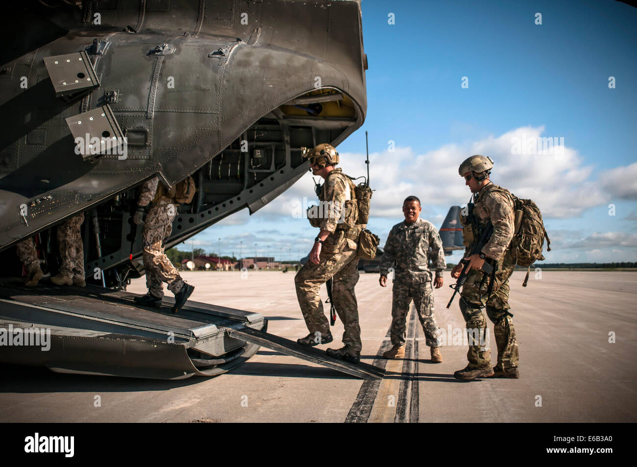 U.S. Air Force Sgt. Brent Becker and Staff Sgt. Devon Kuny, both joint ...