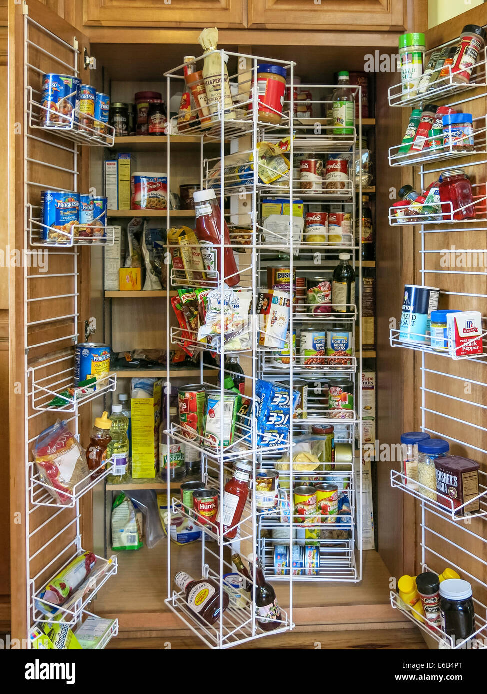 Organized Residential Pantry, USA Stock Photo - Alamy