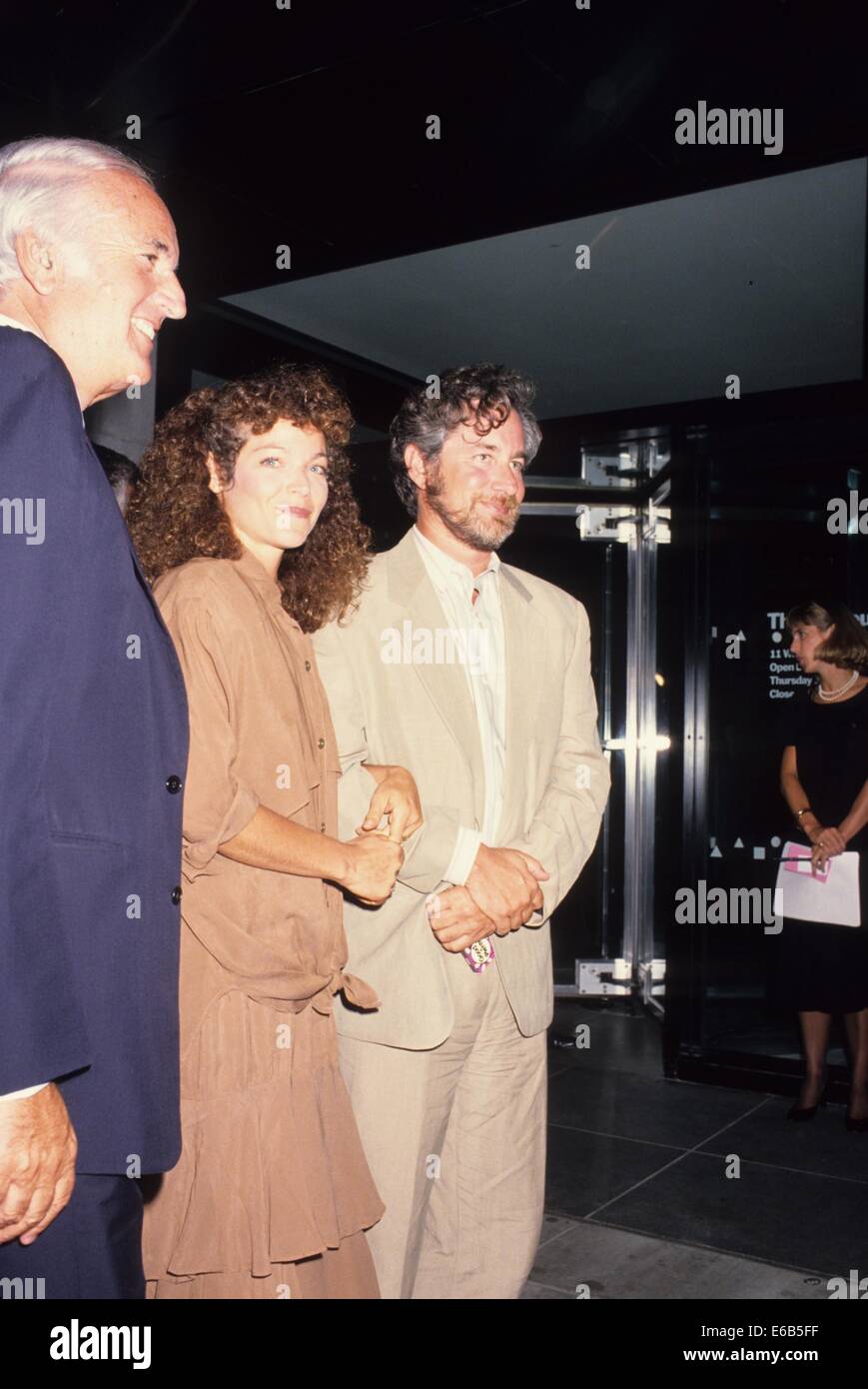 AMY IRVING with Steven Spielberg.f6850. © Stephen Allen/Globe Photos ...