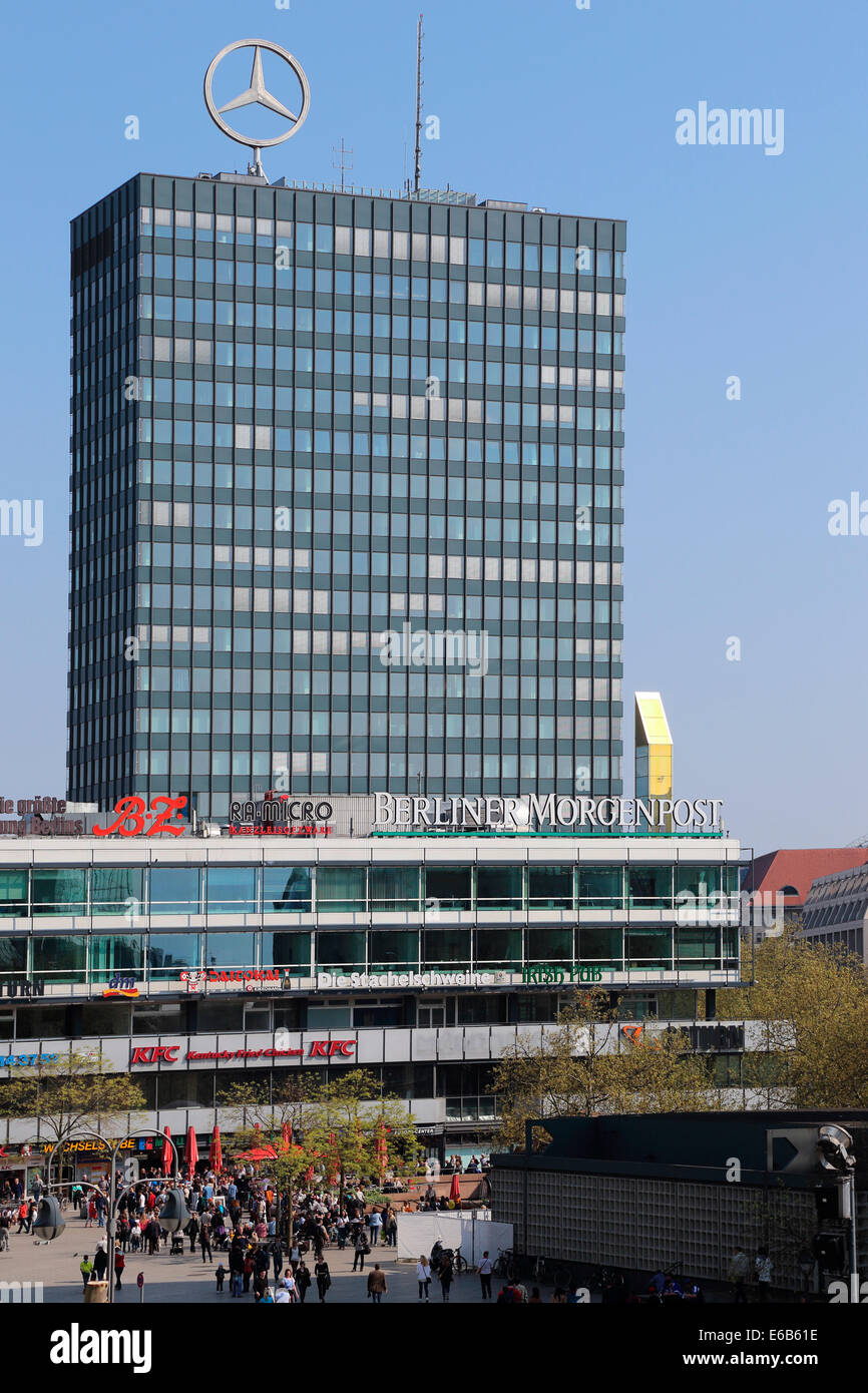 Berlin Europa Center Breitscheid square Stock Photo - Alamy