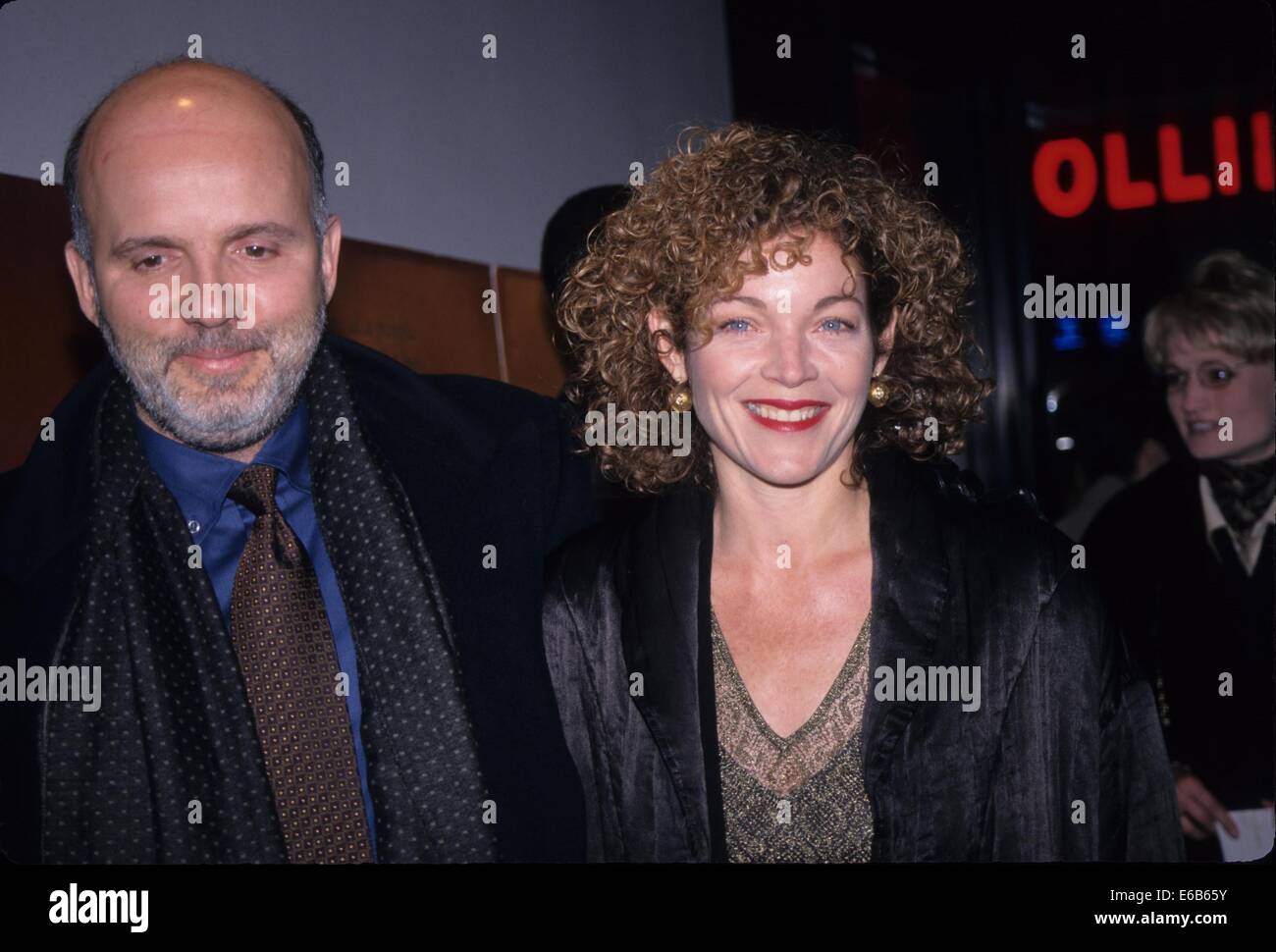 AMY IRVING with husband.Kundun premiere at Loew's Astor Plaza theatre ...
