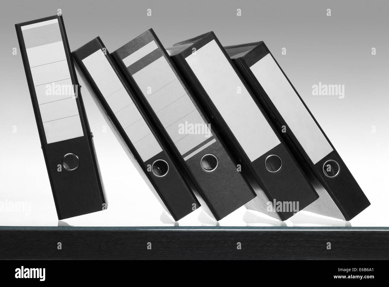 in a row,folder,document Stock Photo - Alamy