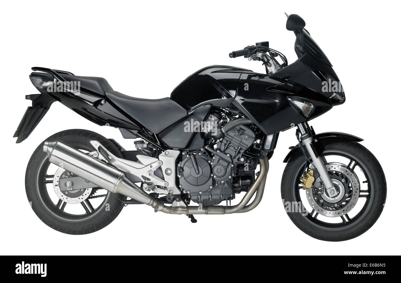 Black motorcycles Cut Out Stock Images & Pictures - Alamy