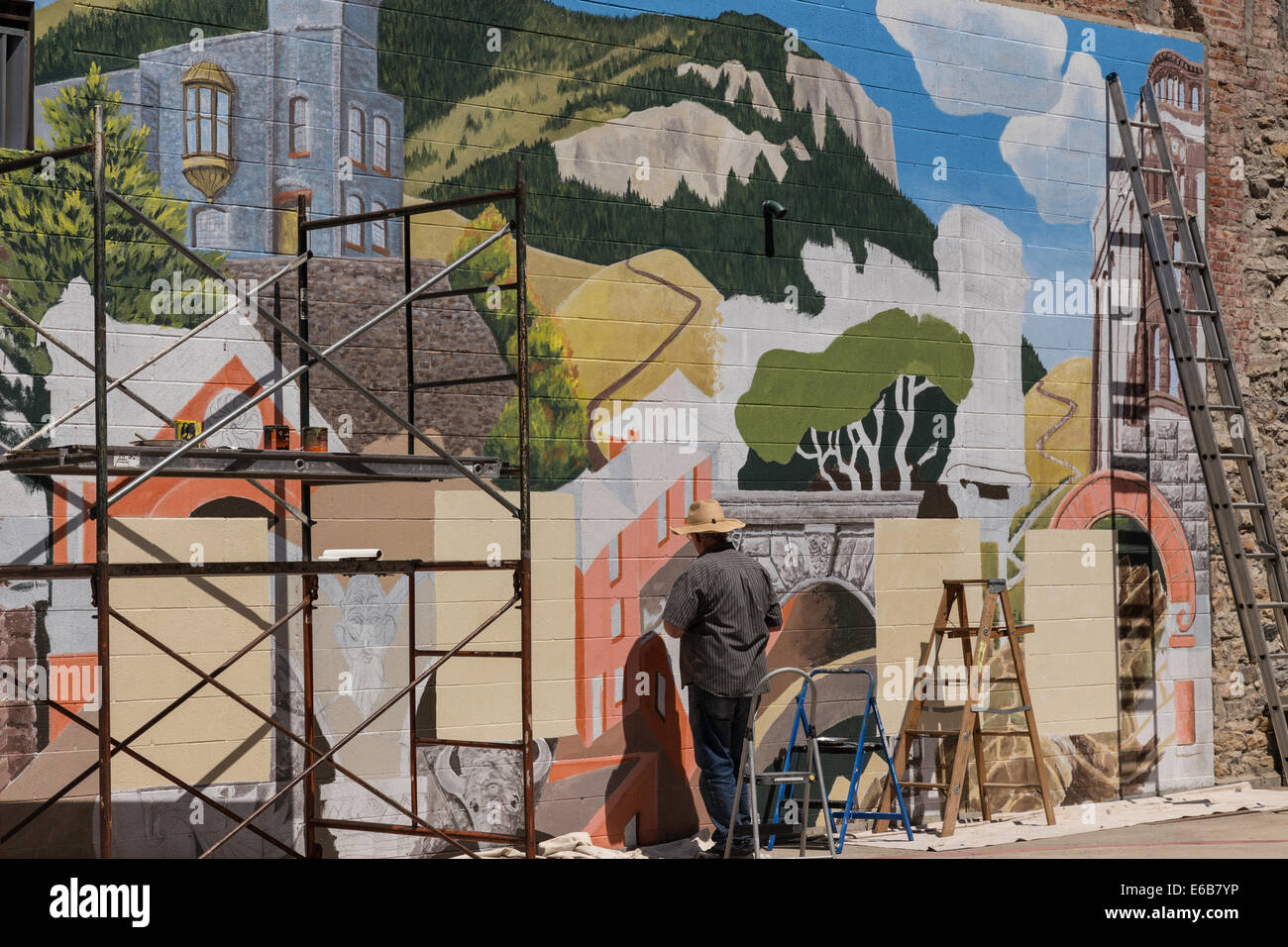 Helena montana and mural hi-res stock photography and images - Alamy